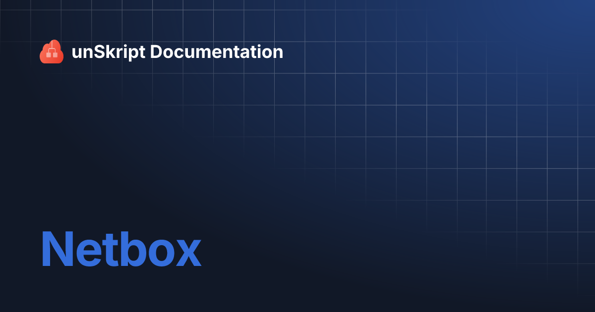 Netbox | unSkript Documentation