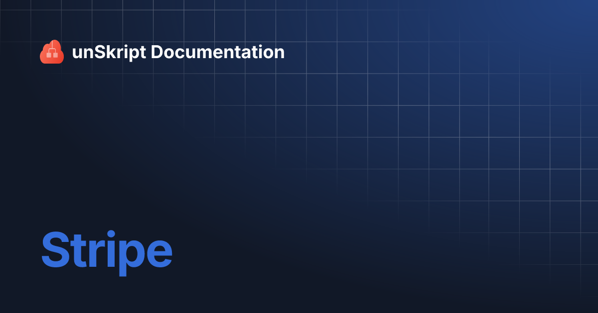 Stripe | unSkript Documentation